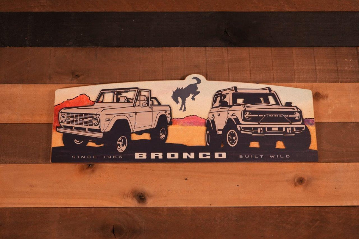 Since 1966 Bronco Wood Wall Decoration – Hanksters Apparel
